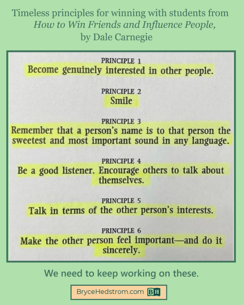HOW TO WIN FRIENDS AND INFLUENCE PEOPLE - Bryce Hedstrom ...